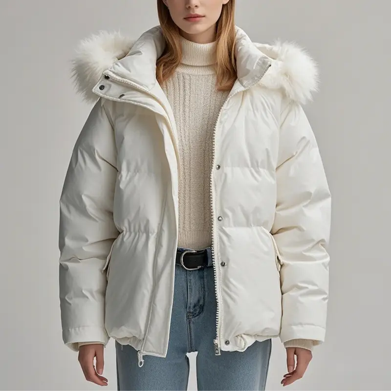 LADIES' 100% RECYCLED POLYESTER WOVEN PADDED JACKET
